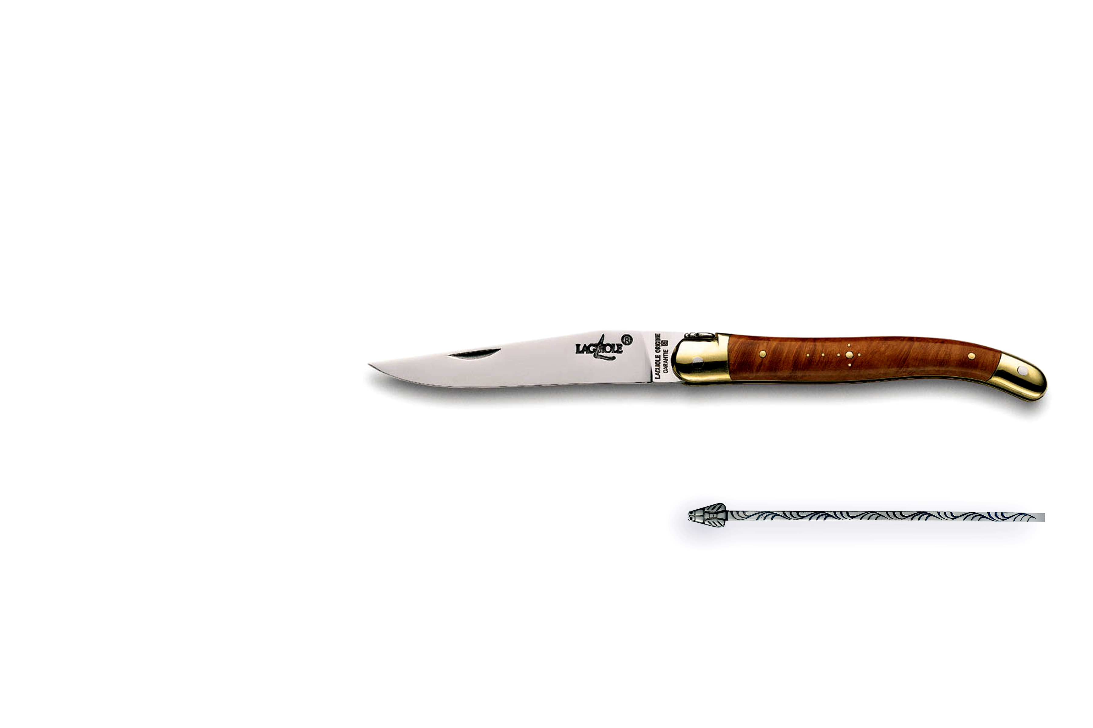 Petit-LAGUIOLE 9cm Forge de Laguiole® TRADITION-Messing, Bruyère ...